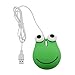 USB Wired Mouse, Cute Animal Shape Green Corded Computer Mouse for Kids ...