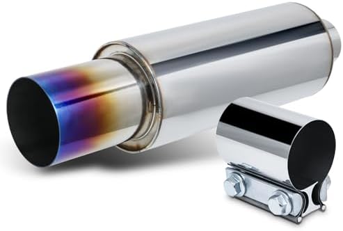 Amazon.com: M-AUTO Single Chamber Muffler, 2" Inside Inlet and 3 ...