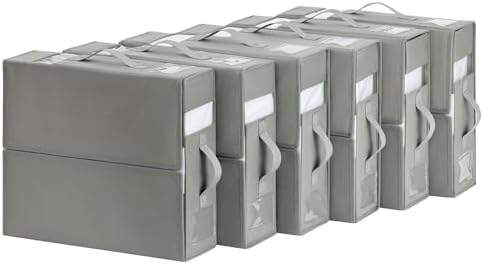 Amazon.com: SheetCube Bed Sheet Organizers and Storage 6 Pack, Foldable ...