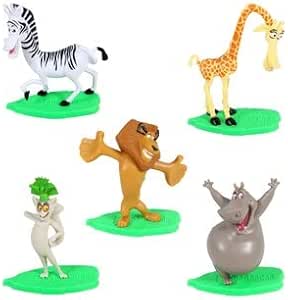 Madagascar Micro Collection Characters, Marty, Alex. Gloria, Julien ...
