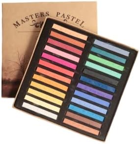 ArtRight Water Proof Soft Pastels Set of 24 | 24 Vibrant Shades Soft ...