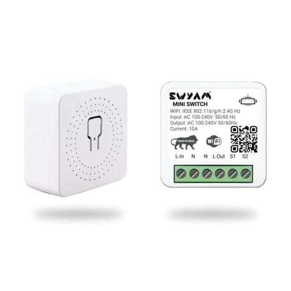 SWYAM® Mini 2-Way WiFi Smart Switch, Made in India (1 Year Warranty ...