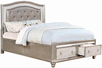 Amazon.com: Coaster Home Furnishings Knox Upholstered Queen Platform ...