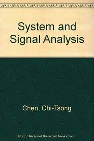 System and Signal Analysis : Chen, Chi-Tsong: Amazon.de: Bücher