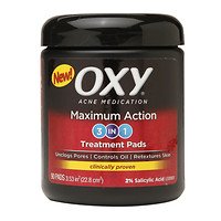 Amazon.com: OXY Maximum Action Rapid Treatment 3-In-1 Treatment Pads ...
