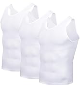 Casey Kevin Men's Compression Vest Slimming Body Shaper Tank Tops ...