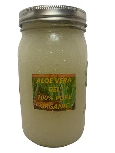 Amazon.com: Aloe Vera Gel 100% Pure Natural (Unprocessed) Organic, no ...