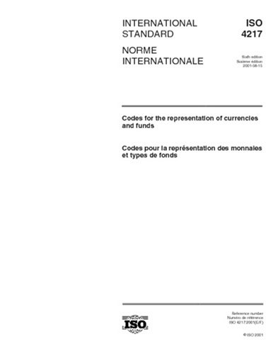 ISO 4217:2001, Codes for the representation of currencies and funds ...