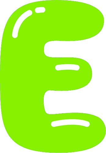 E Bubble Letters