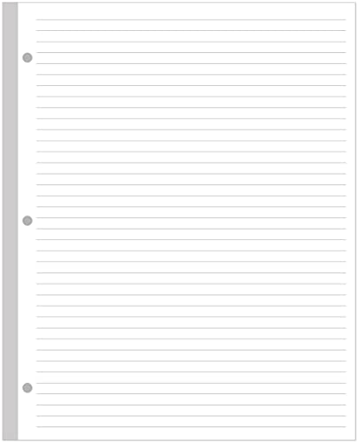 Snapklik.com : A4 Lined Refill Paper, 3-Hole Punched Ruled Filler Paper ...