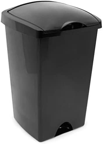 Addis Lift Top Bin 48L Metallic (713076) : Amazon.co.uk: Home & Kitchen