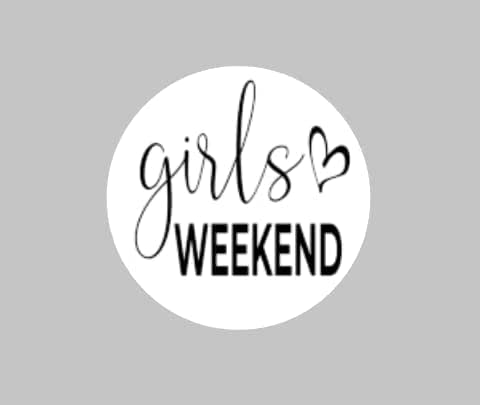 Amazon.com: Girls Weekend Stickers, Girls Vacation Stickers 2" Round ...
