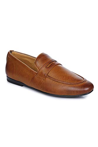 Buy ABER & Q Men Jordan Mocassin Shoes Camel at Amazon.in