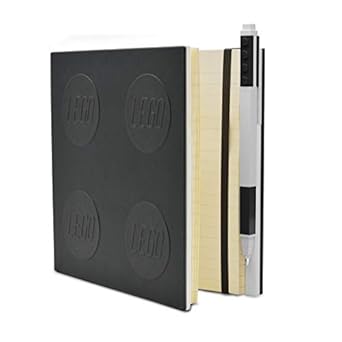 LEGO Stationery Locking Notebook with Gel Pen - Black (52447) : Amazon ...