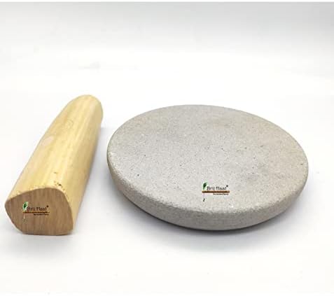 JAIPUR ACE 2 Pieces Stone Chandan Pata/Sandalwood Rubbing Stone with ...