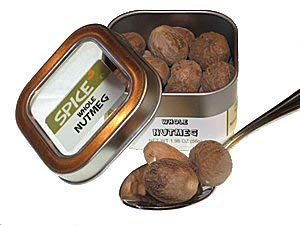 Amazon.com : Whole Nutmeg Tin : Nutmeg Spices And Herbs : Grocery ...
