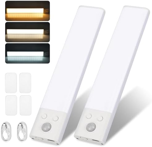 LED Motion Sensor Cabinet Light,Under Counter Closet Lighting, Wireless ...