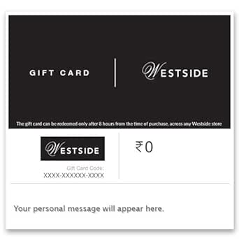 Westside| E-Gift Card | Instant Delivery | Valid for in-store purchases ...