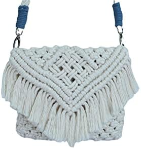 Generic Looks Hand Work Women's Handmade Macrame Crossbody Sling Bags ...