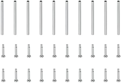 sourcing map 12x1mm Stainless Steel Tube Friction Pins Watch Strap ...