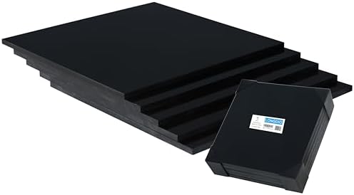 Longdio Marine Grade HDPE Boat Board.5-Pack Plastic Sheets 12"x12"x1/4 ...