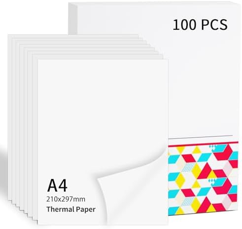Thermal Printer Paper A4 8.27 x 11.69 for M08F-A4 M832 Q302 M835 ...