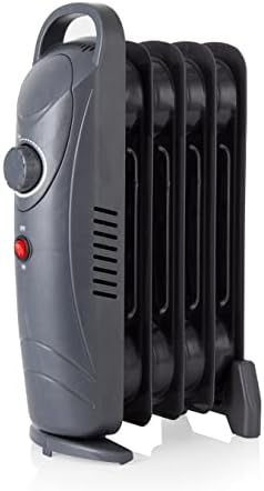 Warmlite WL43002YDT 650W 5 Fin Oil Filled Radiator with Adjustable ...
