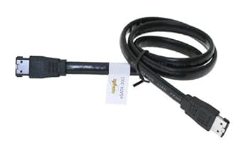 CableMax 24inch. 2ft. eSATA to eSATA 3GB/s External SATA 2 (eSATA ...