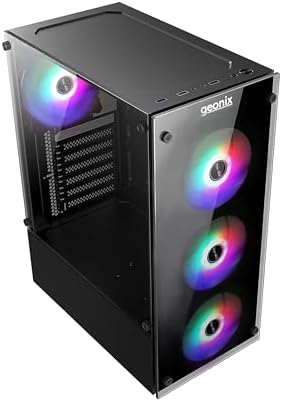 Amazon.in: Buy Antec CX200M Basic PC Case Full View Tempered Glass Side ...