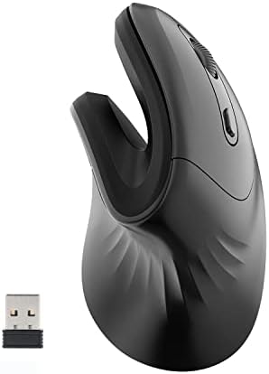 Amazon.com: USB Rechargeable Vertical Mouse 2.4GHz Wireless L size for ...