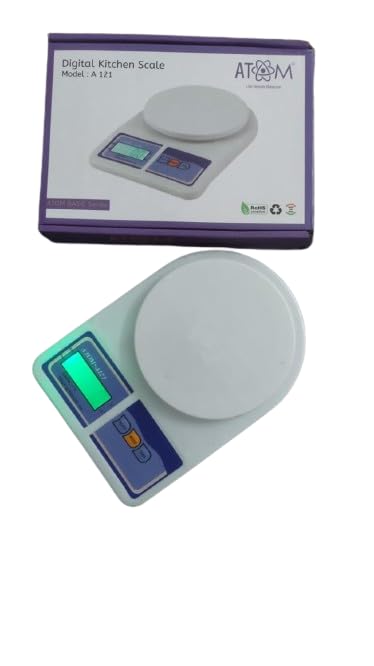 ATOM Digital Kitchen Weighing Scale & Food Weight Machine for Health ...