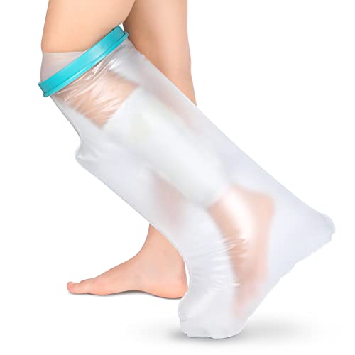 Waterproof Leg Cast and Dressing Cover for Showering, Bathing, Non-Slip ...