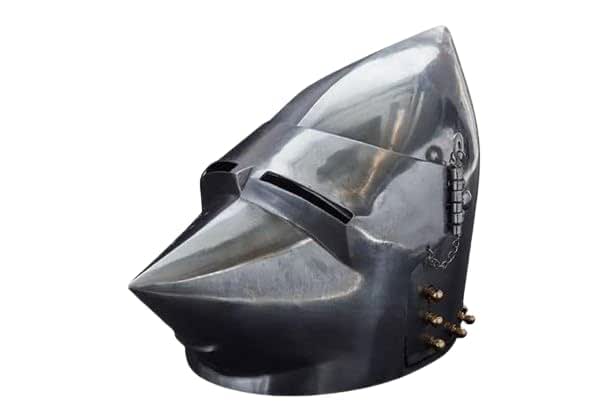 Amazon.com: Medieval Hounskull Klappvisor Helmet with 16 Gauge Bassinet ...