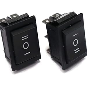 SP Electron Pack of 5 Pcs DPDT 6 Pin 3 Position Momentary Boat Rocker ...