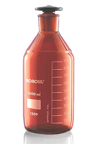 Borosil Bottle Reagent With Stpr Amber 2000 Ml : Amazon.in: Industrial ...
