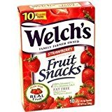 Amazon.com: Welch's Strawberry Fruit Snacks (1 box of 10 pouches)