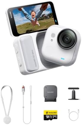 Insta360 GO Ultra Must-Have Bundle Polar White Hands Free 4K Mini Cam ...
