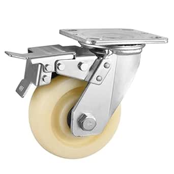 1 Pcs Heavy Duty Casters Fixed/Universal/Brake Wheels Industrial Flat ...
