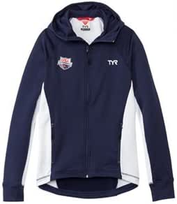 Amazon.com: TYR USA Swimming Men's Alliance Victory Warm Up Jacket - Navy/White - Small ...