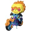 Amazon.com: Funko POP! Marvel – Ghost Rider Deluxe Rides (Black Light ...