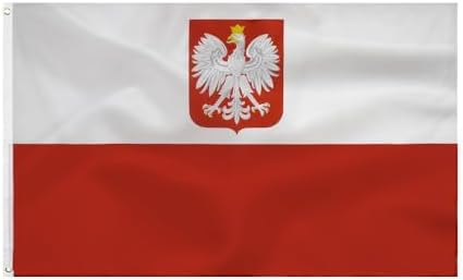 Polnische Adlerfahnen Flaga polska mit adler 90 x 150 cm- Polnische ...