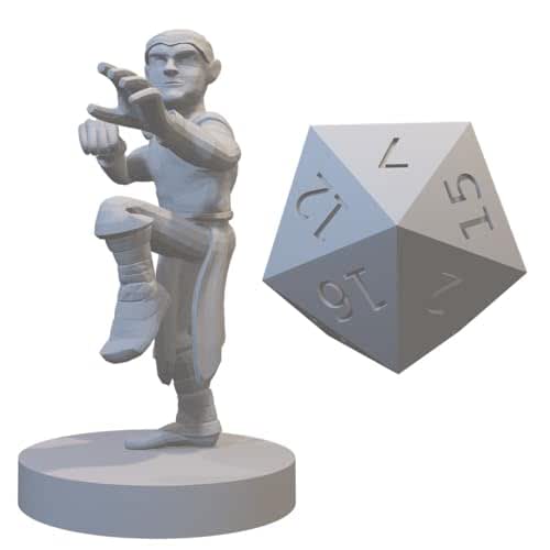 Amazon.com: Monk Miniatures for DND Pathfinder RPG Unpainted Resin 28mm ...