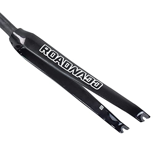 Snapklik.com : 700C Road Bike Fork Carbon Fiber Rigid Fork 700C23/25MM ...