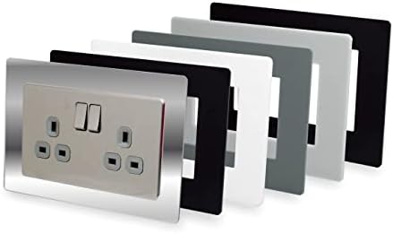 Displaypro Single, Double Light Switch Surround Acrylic Finger Plate ...