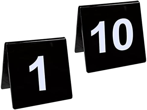 Amazon.com: Black Acrylic Table Numbers 1-10 Double Sided For Wedding ...