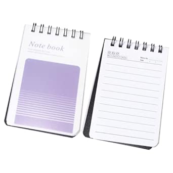 CIYODO 2Pcs Small Spiral Binding Memo Pads Portable Decorative Planning ...
