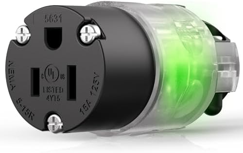 Leviton 14W47 15 Amp, 125 Volt, Straight Blade, Plug, Industrial Grade ...