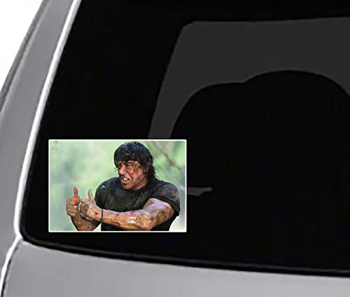 Rambo Meme Printed Decal CAR Truck Window Laptop Toolbox - Want It All