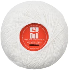 HUNNY- BUNCH® Doli Premium Knitting Crochet Mercerised Cotton Thread ...