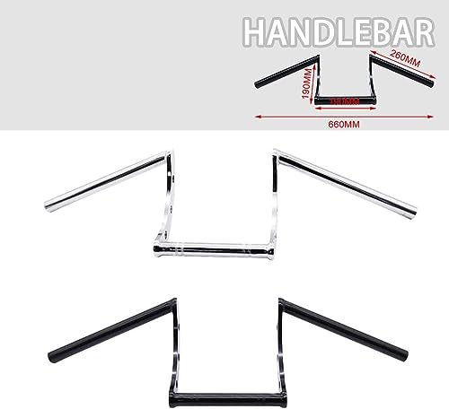 Snapklik.com : Motorcycle Handlebar Z Bars 25mm 1 Handlebars For Drag ...